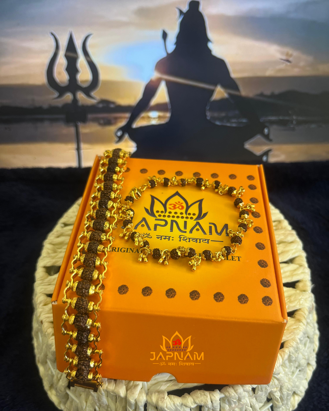 Couple Combo - Original Natural Rudraksha Bracelet (5 Mukhi) - Best Va ...